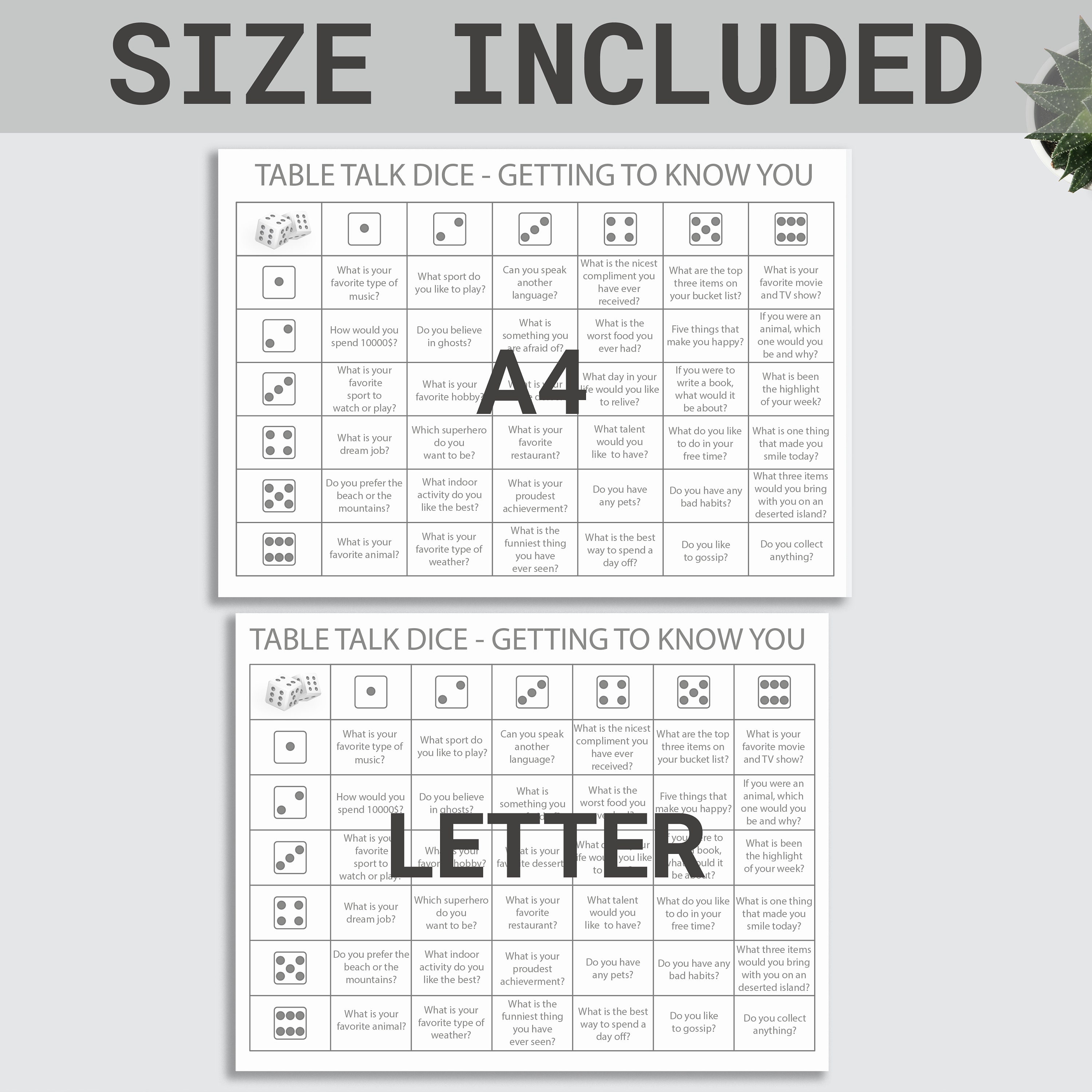 Dicebreaker Roll and Tell Game | Table Talk Dice | Conversation Starter ...