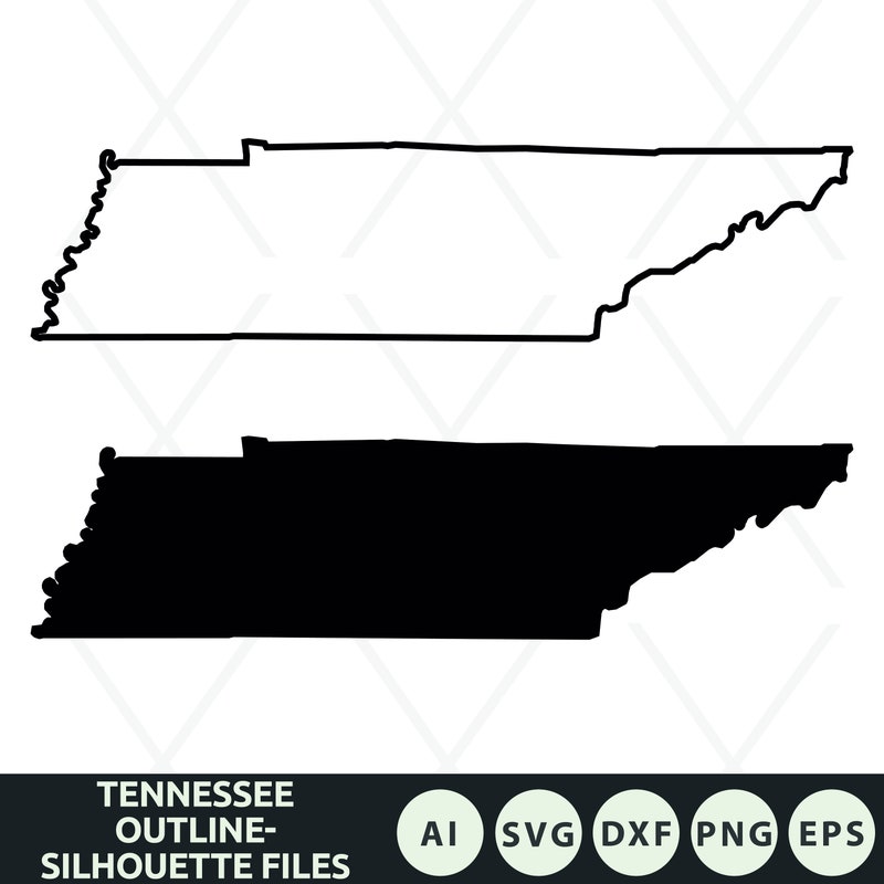 Tennessee Outline - Etsy