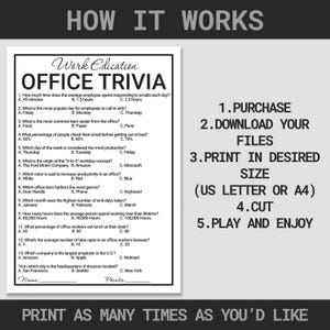 Office Trivia Game | Office Trivia Team Building Game | Office Party ...