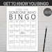 Get to Know You Bingo | Icebreaker Bingo Find Someone Who | Find the ...