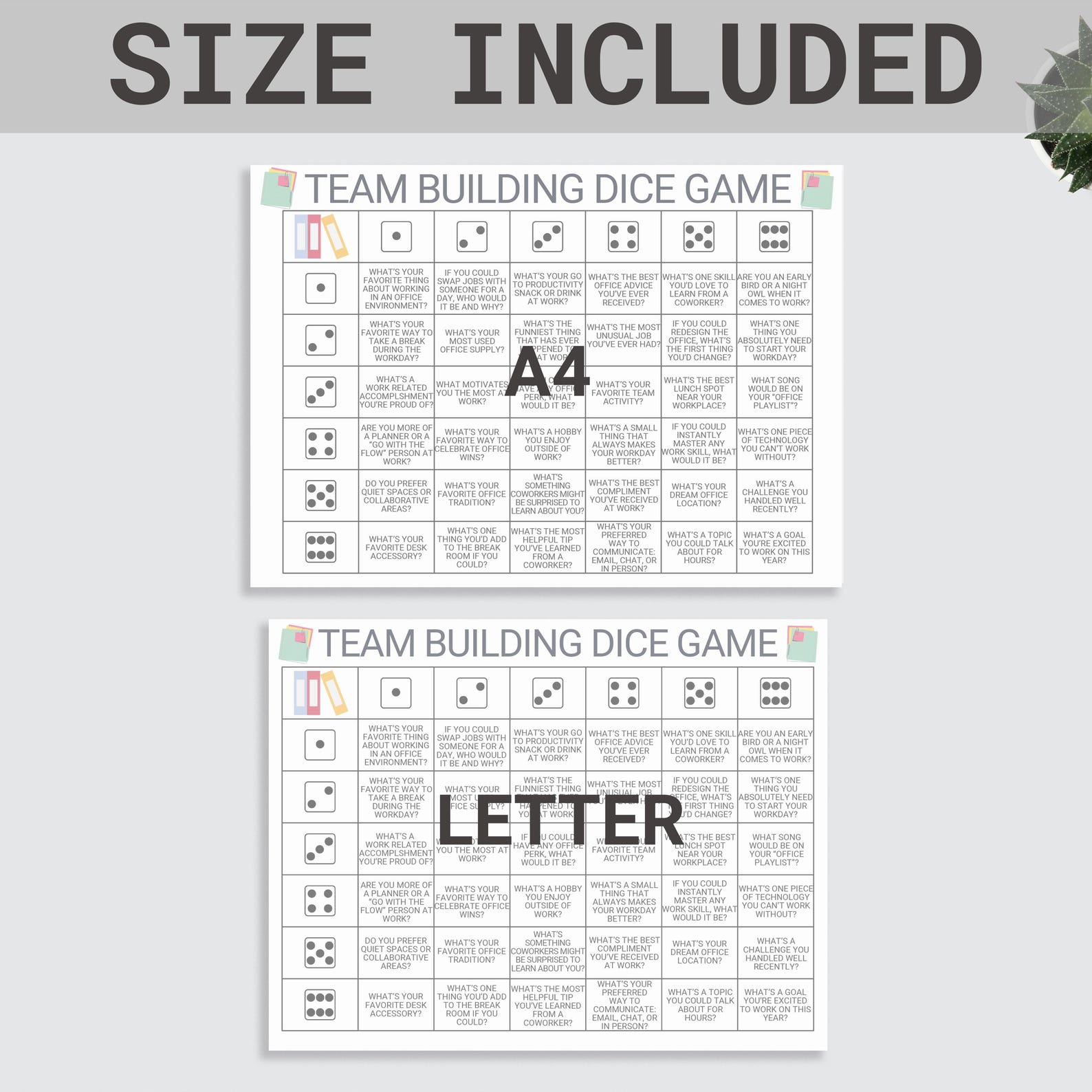 Team Building Icebreaker Dice Game | Get to Know You Dice Game ...