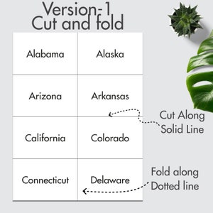 Printable US States and Capitals Flash Cards | Educational Activities ...