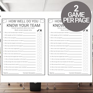 Office Trivia Team Building Games | Team Building Games | Coworker ...