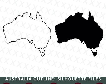 Australia SVG Australia Cut Files Australia Outline SVG Australia ...