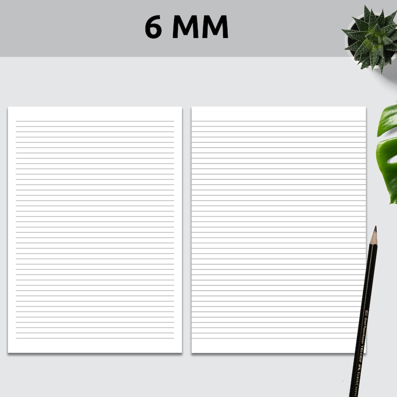 Printable Lined Paper Bundle | Printable Lined Paper | Printable Note ...