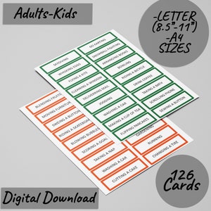 Printable Charades Game | Family Charades Game | Printable Charades for ...