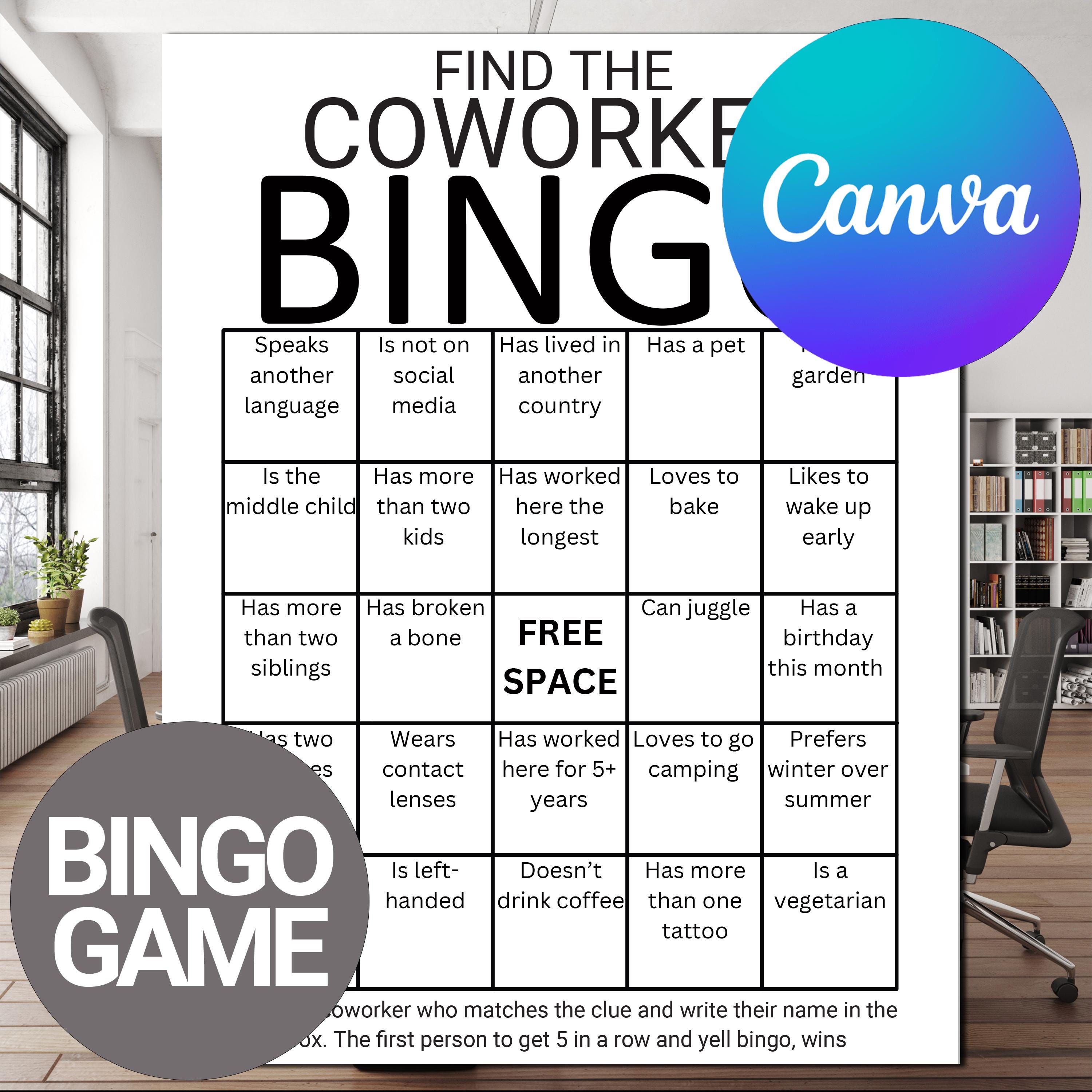 Editable Get to Know You Bingo | Icebreaker Bingo Find Someone Who ...