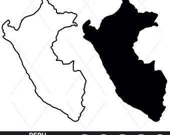 Peru SVG Peru Cut Files Peru Outline SVG Peru Silhouette SVG Peru Map ...