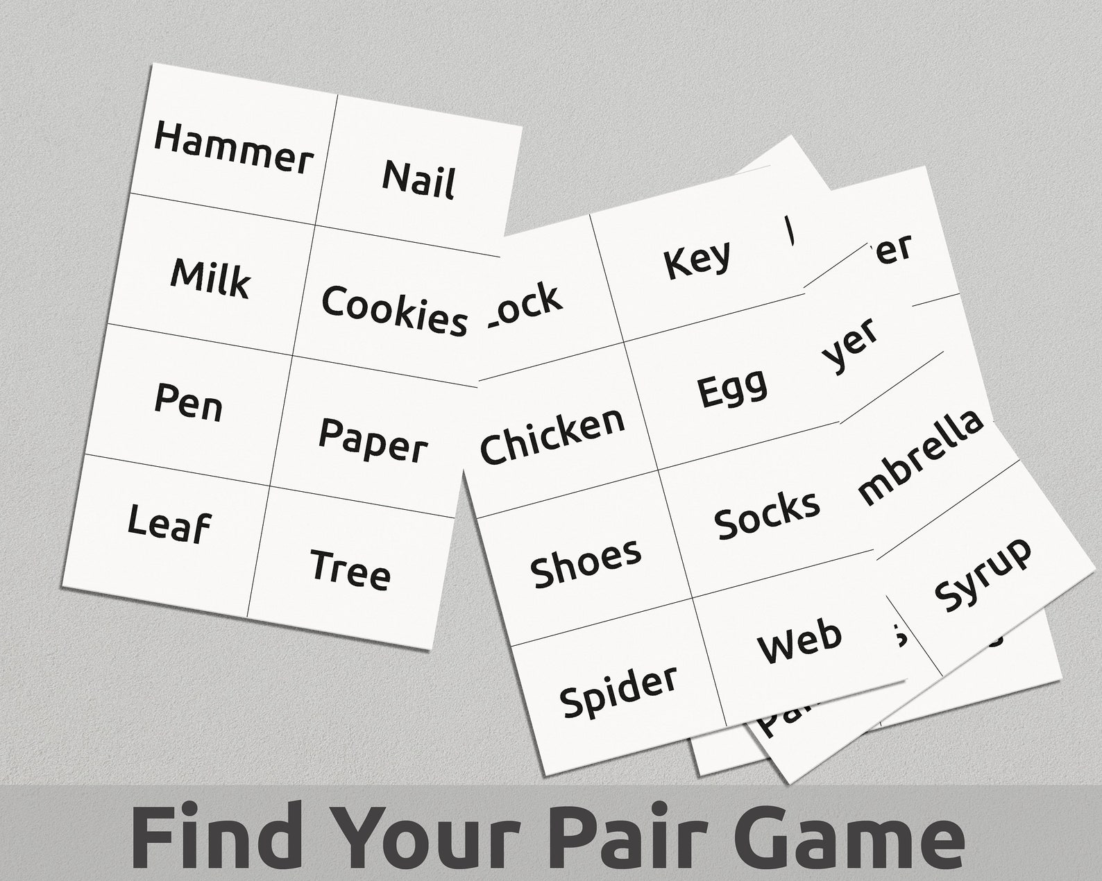 Find Your Pair Game | Get to Know You Game | Icebreaker Game | Printable Office Ice Breaker Game ...
