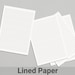 Printable Lined Paper Bundle | Printable Lined Paper | Printable Note ...