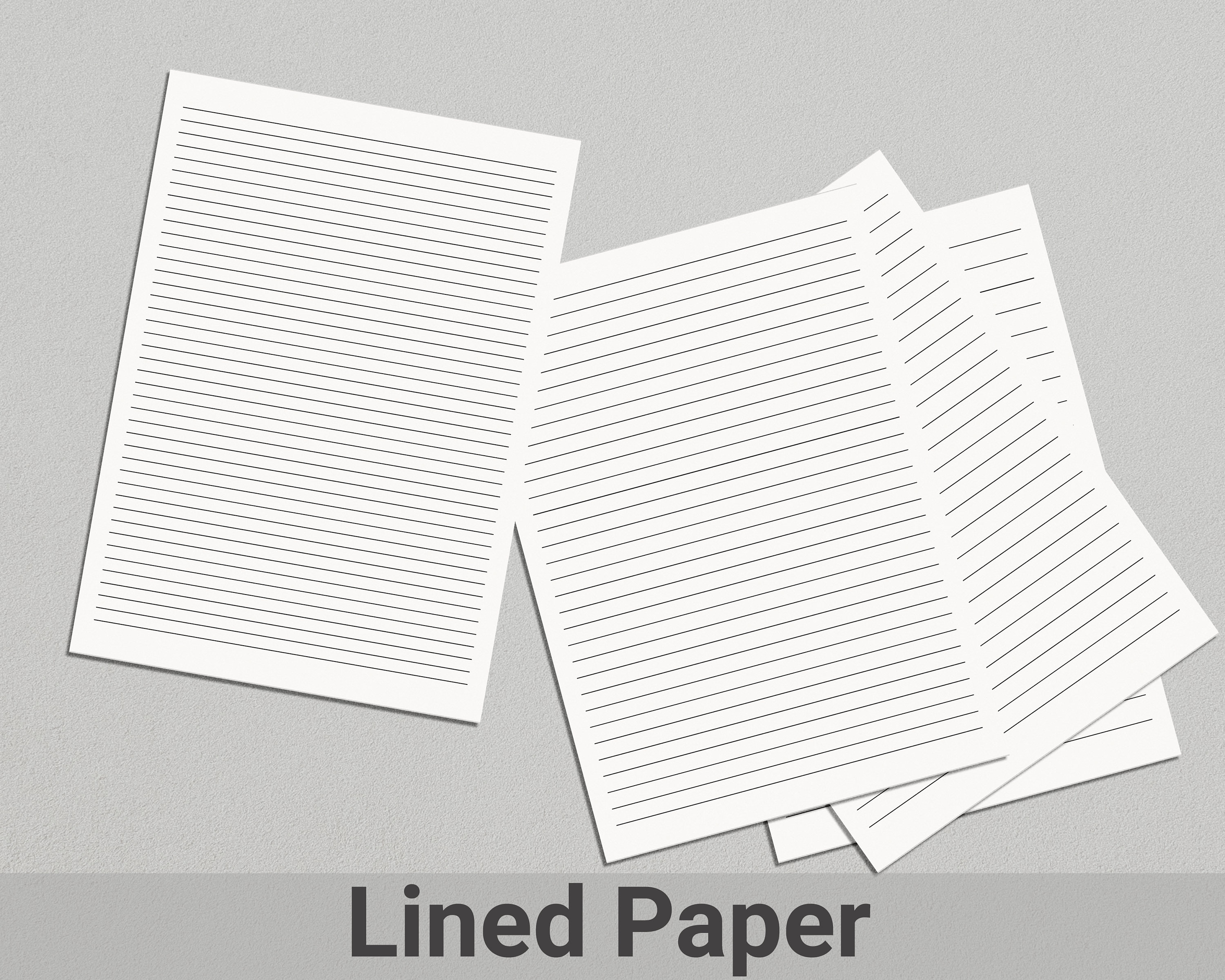 Printable Lined Paper Bundle | Printable Lined Paper | Printable Note ...
