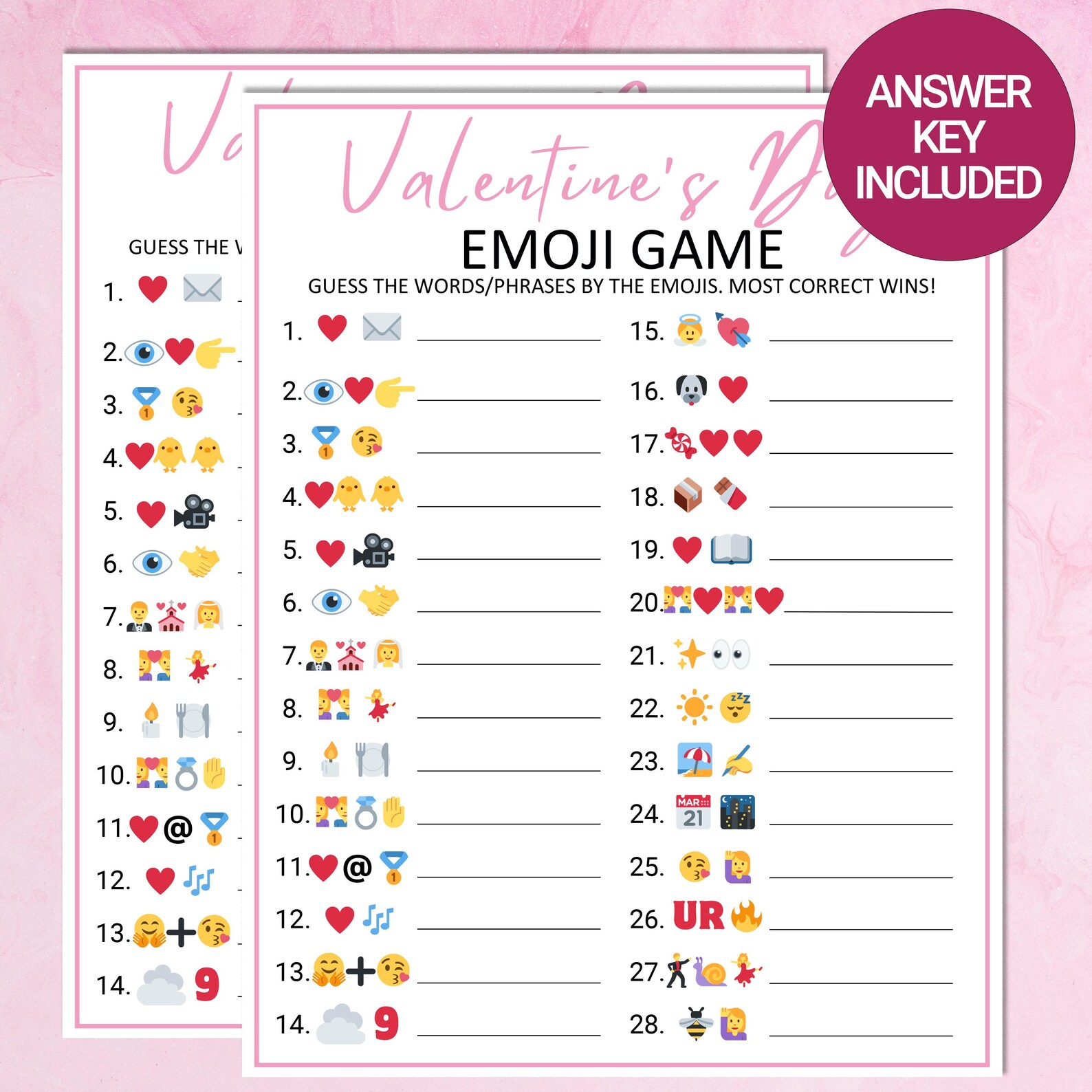 Valentine's Day Emoji Game | Valentines Emoji Game | Fun Valentine's ...