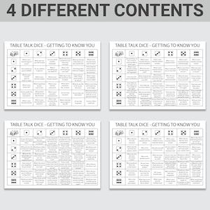 Dicebreaker Roll and Tell Game | Table Talk Dice | Conversation Starter ...