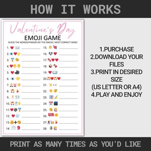 Valentine's Day Emoji Game | Valentines Emoji Game | Fun Valentine's ...