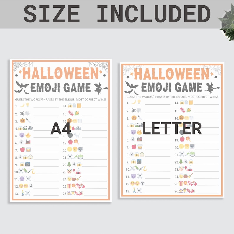 Halloween Emoji Game | Halloween Emoji Pictionary Game | Printable ...