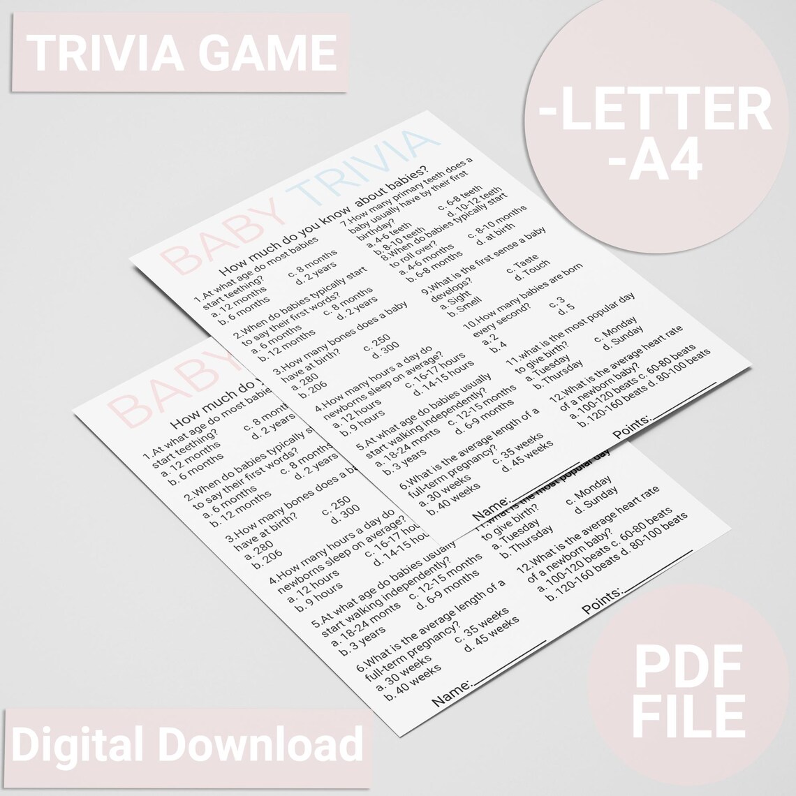 TV Sitcom Trivia Game | Printable Sitcom Trivia | Television Trivia ...