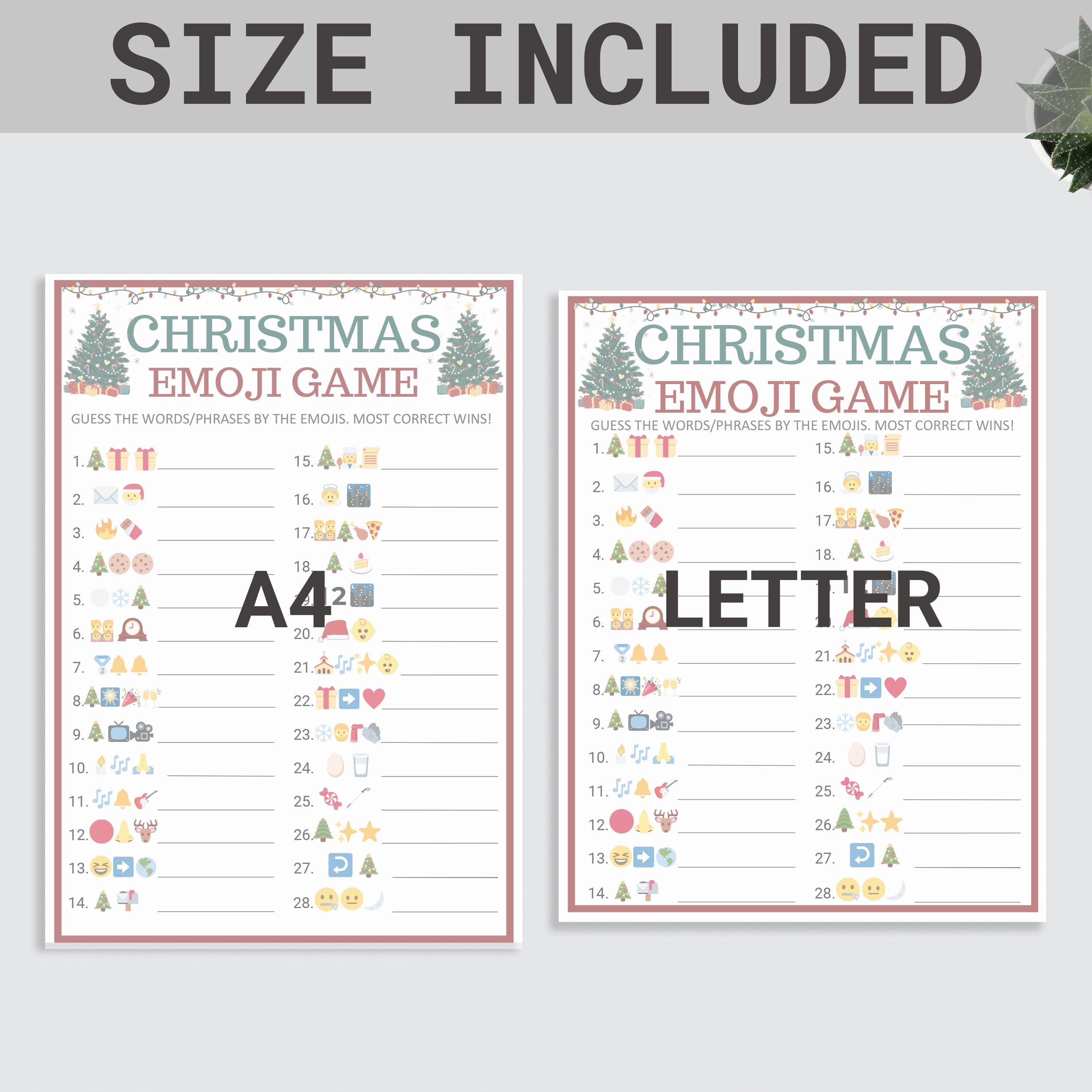 Christmas Emoji Games | Christmas Emoji Pictionary Game | Fun Christmas ...