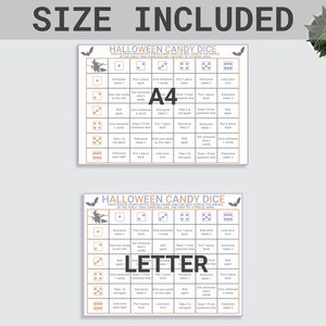 Halloween Candy Dice Game | Halloween Candy Game | Halloween Party ...