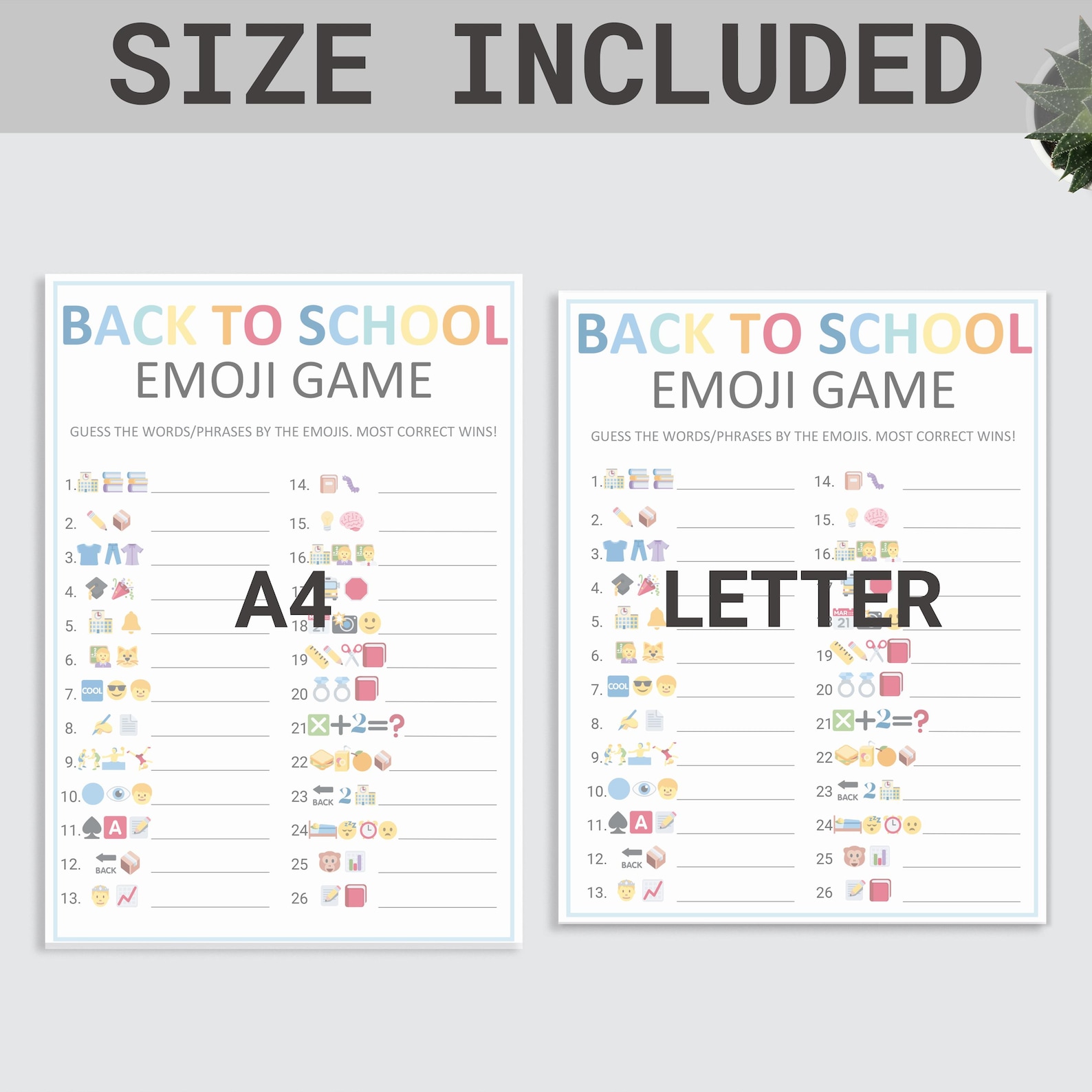 Back to School Emoji Game | School Emoji Quiz | First Day of School ...