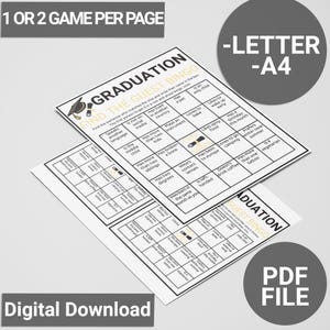 Graduate Mix and Mingle Bingo | Graduation Find the Guest Bingo ...