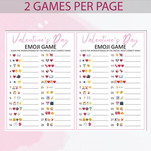 Valentine's Day Emoji Game | Valentines Emoji Game | Fun Valentine's ...