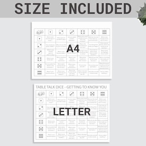 Editable Dicebreaker Roll and Tell Game | Table Talk Dice | Editable ...