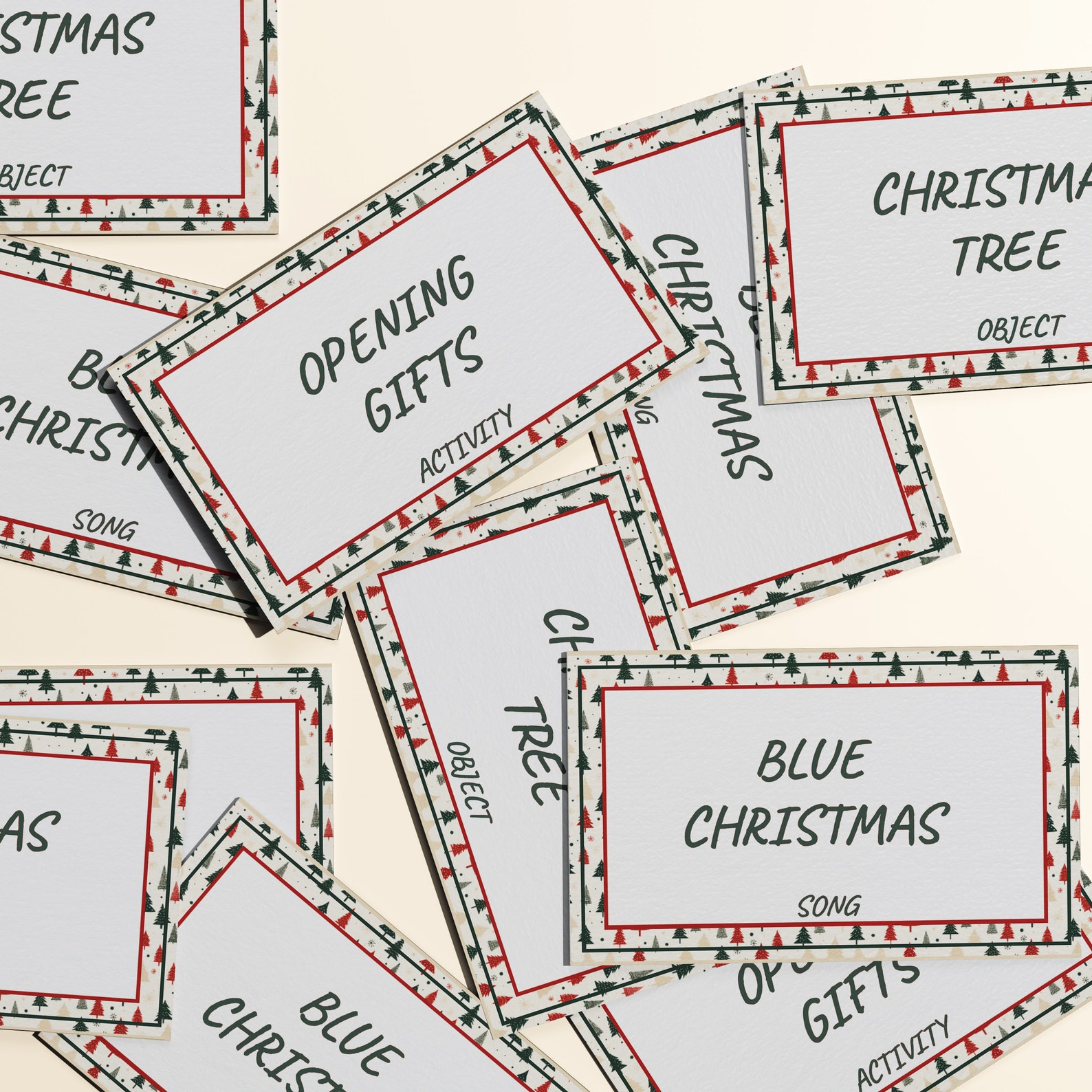 Christmas Party Games | Christmas Charades | Christmas Printable Game ...