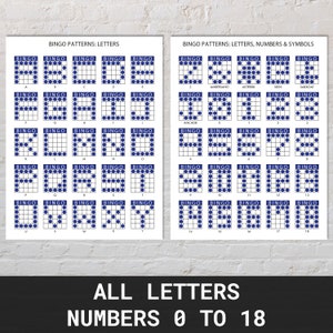 100 Bingo Patterns | Printable Fun Bingo Party Game | Bingo Winning ...