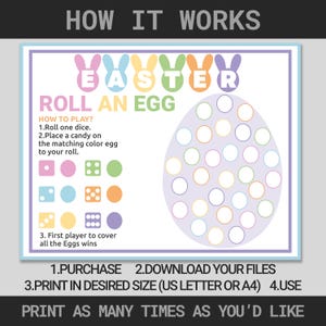 Roll an Easter Egg Game | Printable Easter Roll a Dice Game | Classroom ...