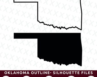 Oklahoma State SVG Files Oklahoma Silhouette Cut Files United States of ...