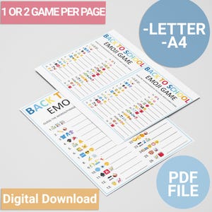 Back to School Emoji Game | School Emoji Quiz | First Day of School ...