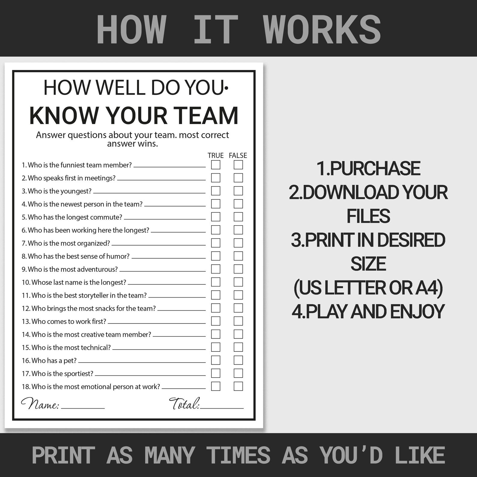 Office Trivia Team Building Games | Team Building Games | Coworker ...