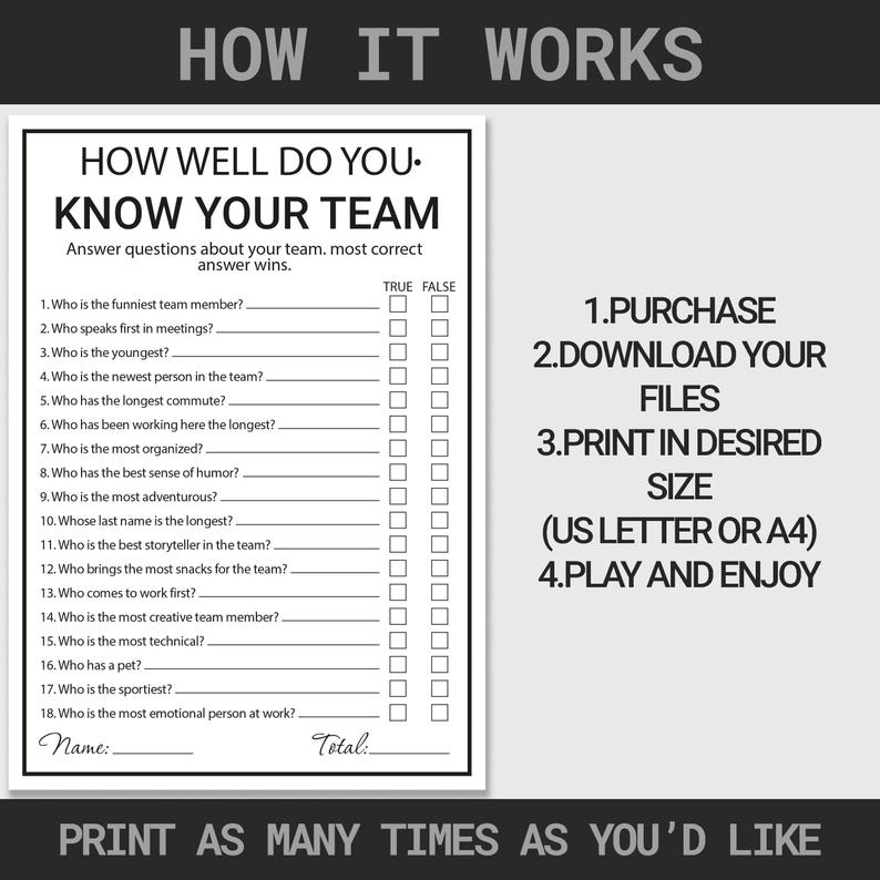 Office Trivia Team Building Games | Team Building Games | Coworker ...