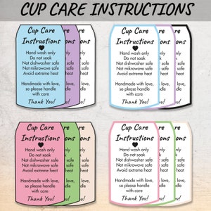Cup Care Instructions Card Tumbler Cup Care Instructions Card Libbey ...