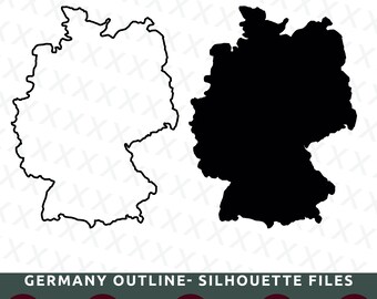 Germany SVG Germany Cut Files Germany Outline SVG Germany Silhouette ...