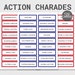 Printable Charades Game | Family Charades Game | Printable Charades for ...
