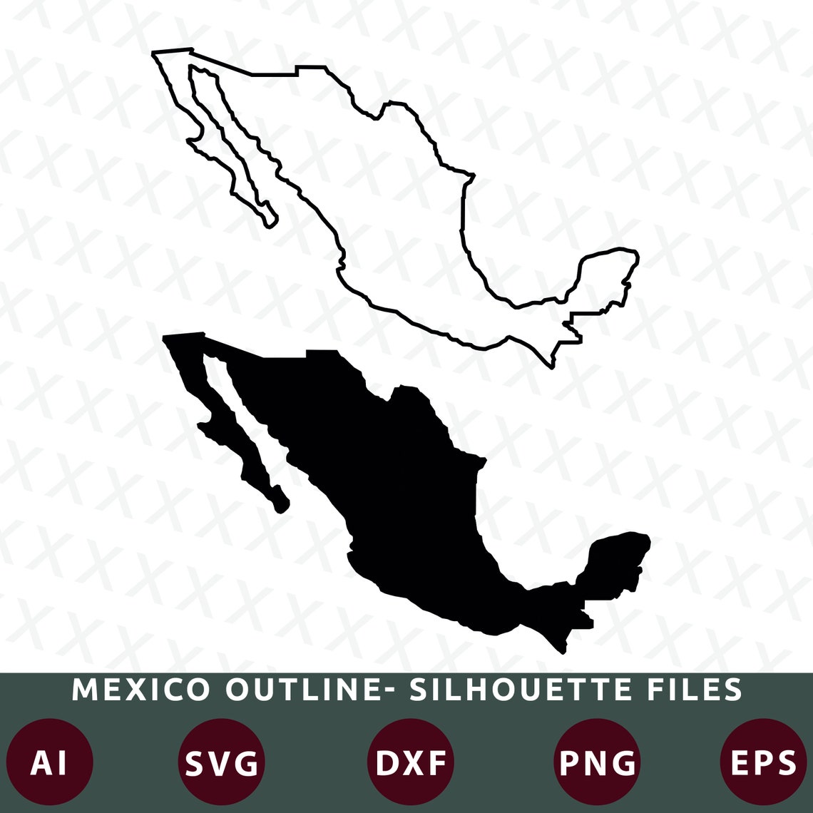 Mexico SVG Mexico Cut Files Mexico Outline SVG Mexico Silhouette SVG ...