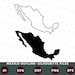 Mexico SVG Mexico Cut Files Mexico Outline SVG Mexico Silhouette SVG ...