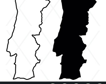 Portugal SVG Portugal Cut Files Portugal Outline SVG Portugal ...