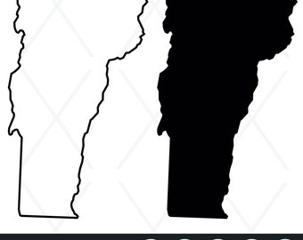 Vermont Outline SVG Files Vermont Cut Files United States of America ...