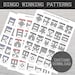 100 Bingo Patterns | Printable Fun Bingo Party Game | Bingo Winning ...