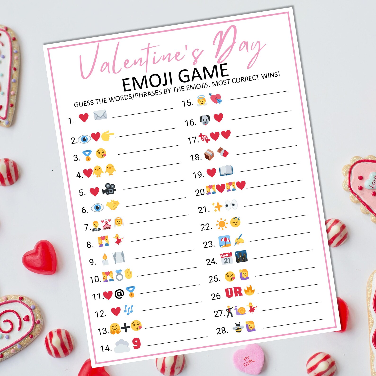 Valentine's Day Emoji Game | Valentines Emoji Game | Fun Valentine's ...