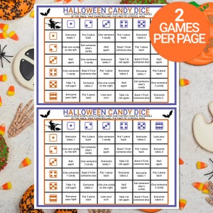 Halloween Candy Dice Game | Halloween Candy Game | Halloween Party ...