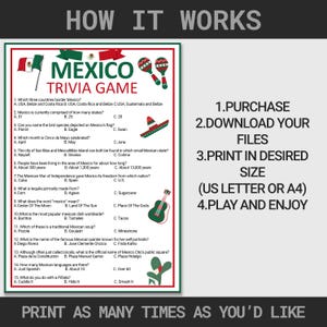 Mexico Trivia Game | Mexican Party Game | Fun Mexico Trivia | Spanish ...