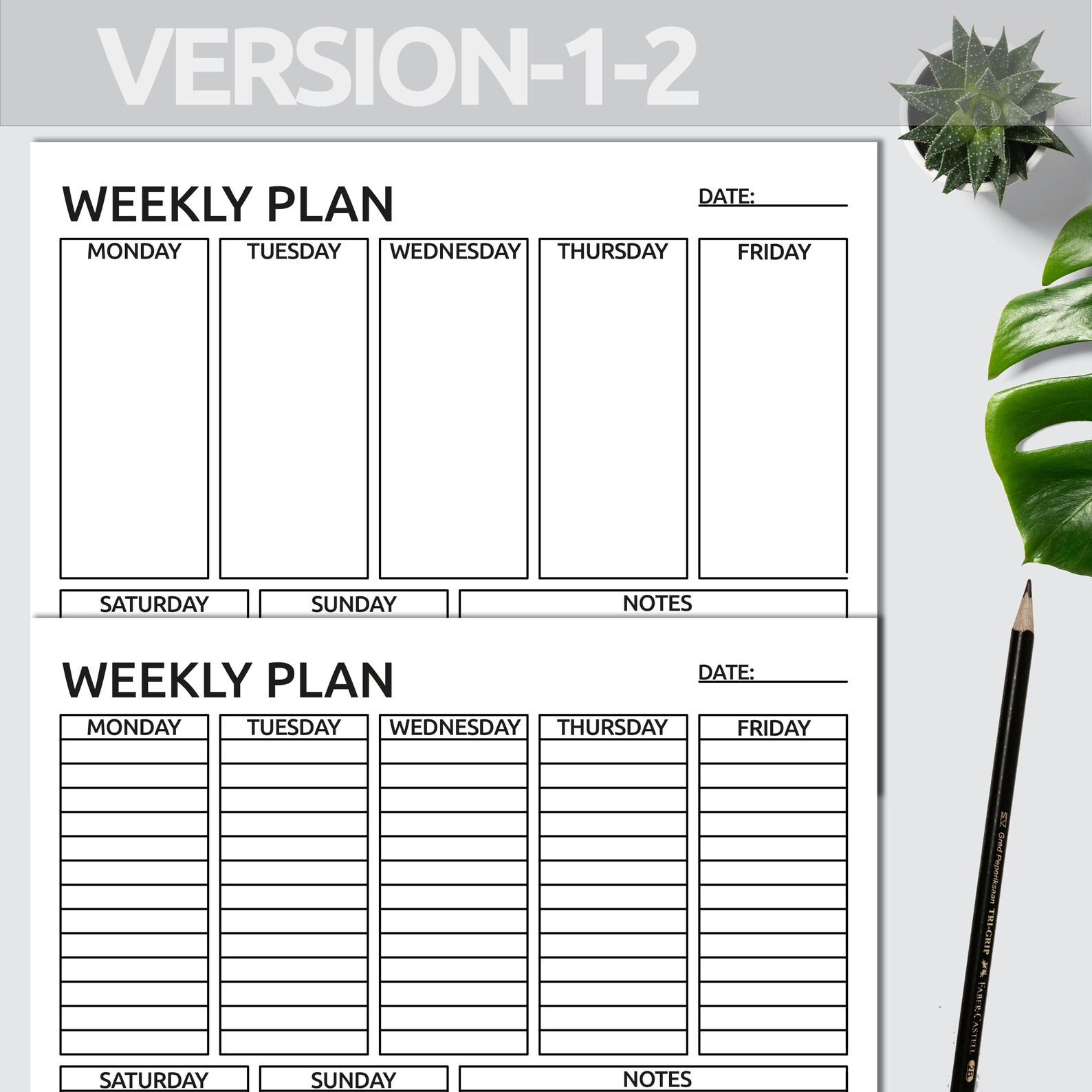 Weekly Schedule Template | Weekly Planner Printable | Weekly Planner ...