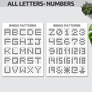 200 Bingo Patterns | Printable Fun Bingo Party Game | Bingo Winning ...