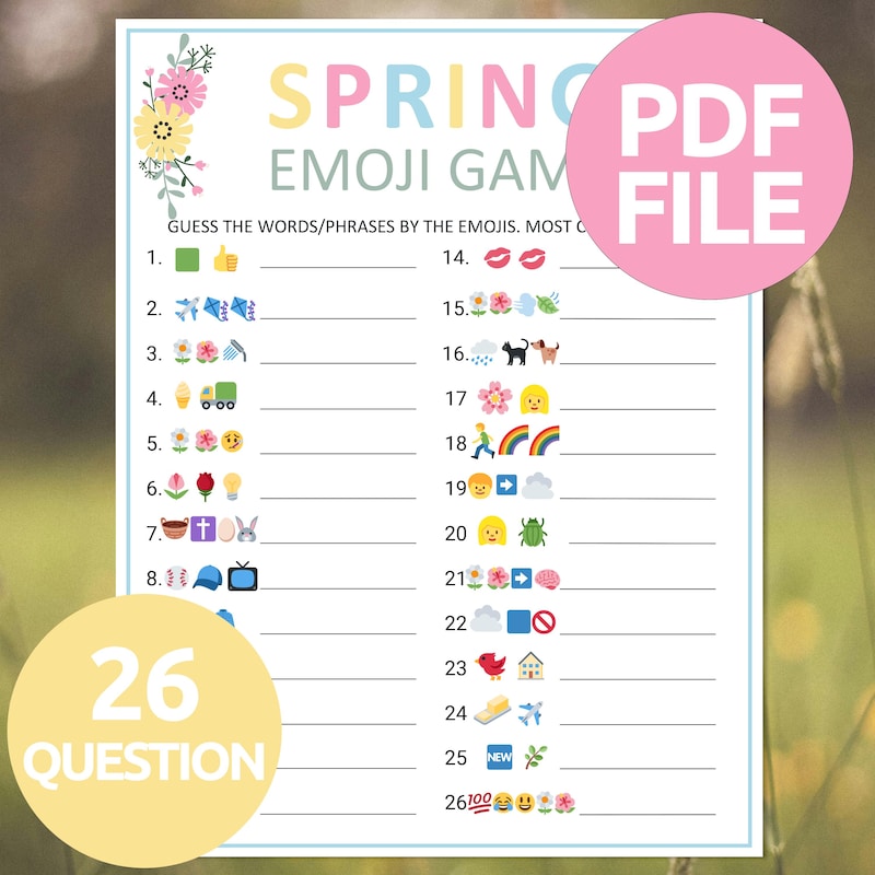 Spring Virtual Activity - Etsy