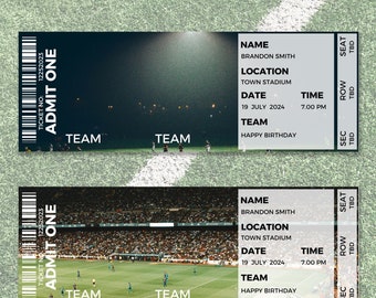 Football Ticket Gift | Football Tickets | Football Birthday Ticket ...