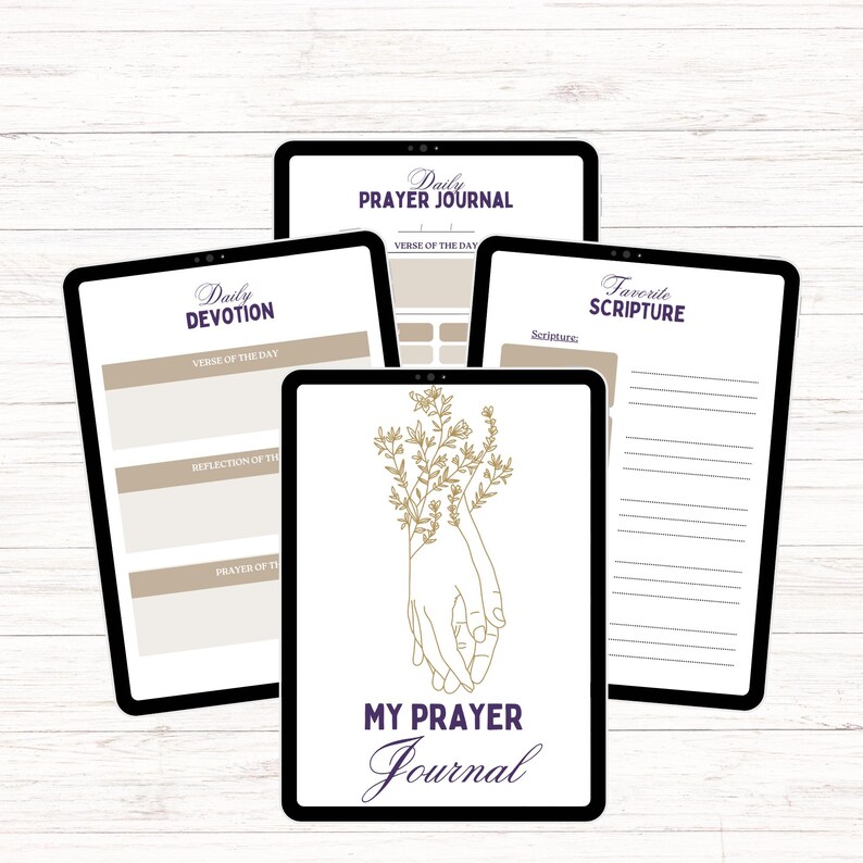 Prayer Journal Printable | Bible Study Guide | Gratitude Journal ...