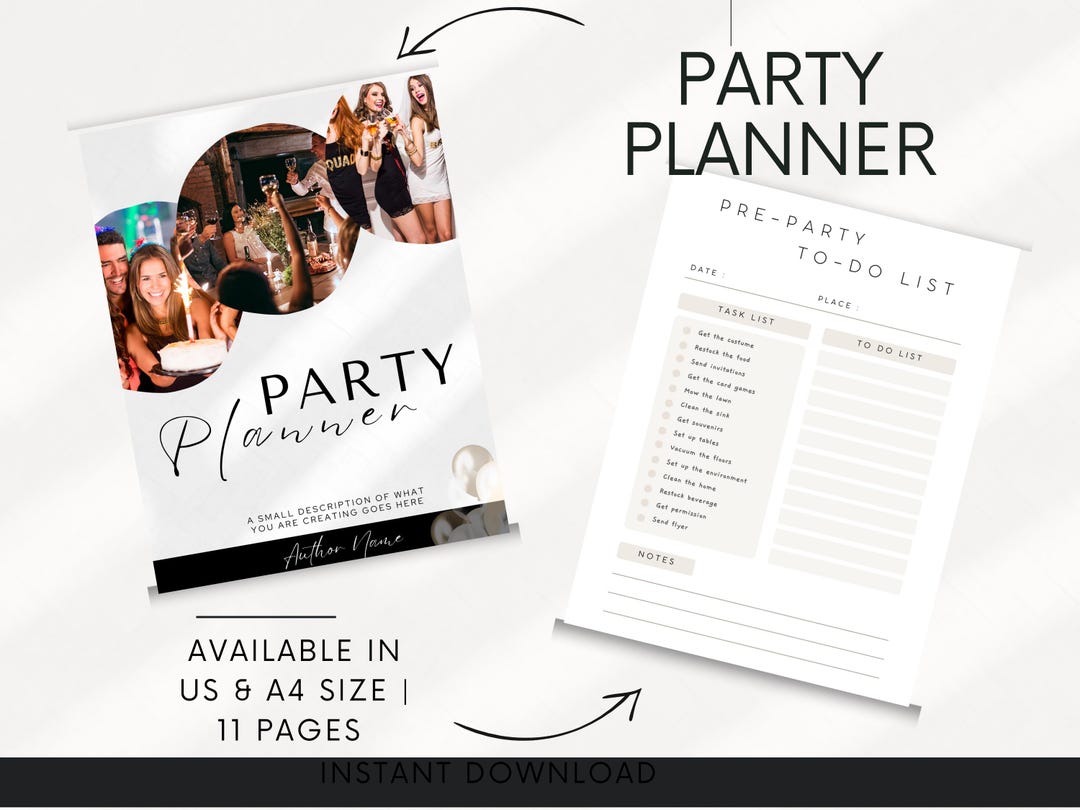Party Planner, Printable Planner, Event Planner, Event Planning Digital ...